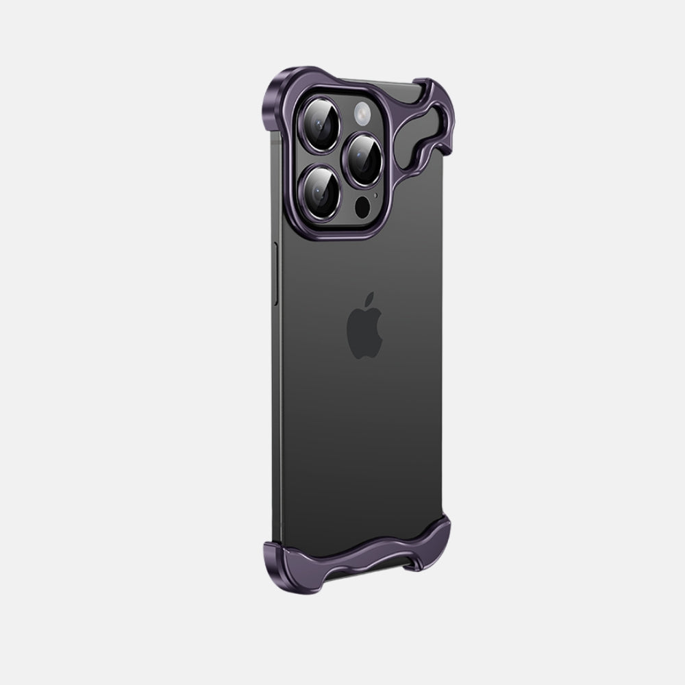 iPhone 14 ProMax Metal Back Cover, Luxury Titanium Bumper Protection ...