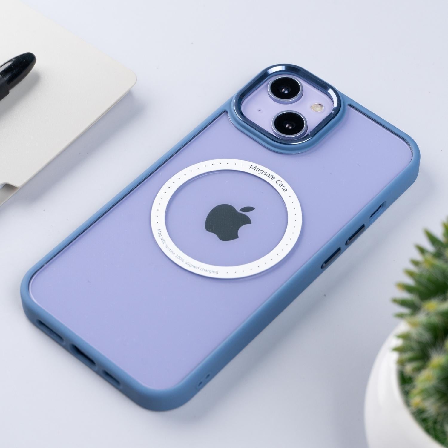 iPhone 14 Plus Back Cover, Galaxy Crystal Clear Magsafe Case – Aprozone